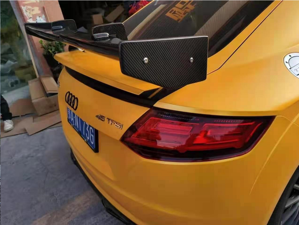 Carbon Fiber Rear Wing Spoiler For Tt Tts Mk3 Ttrs R8 S3 S4 S5 2015 ...