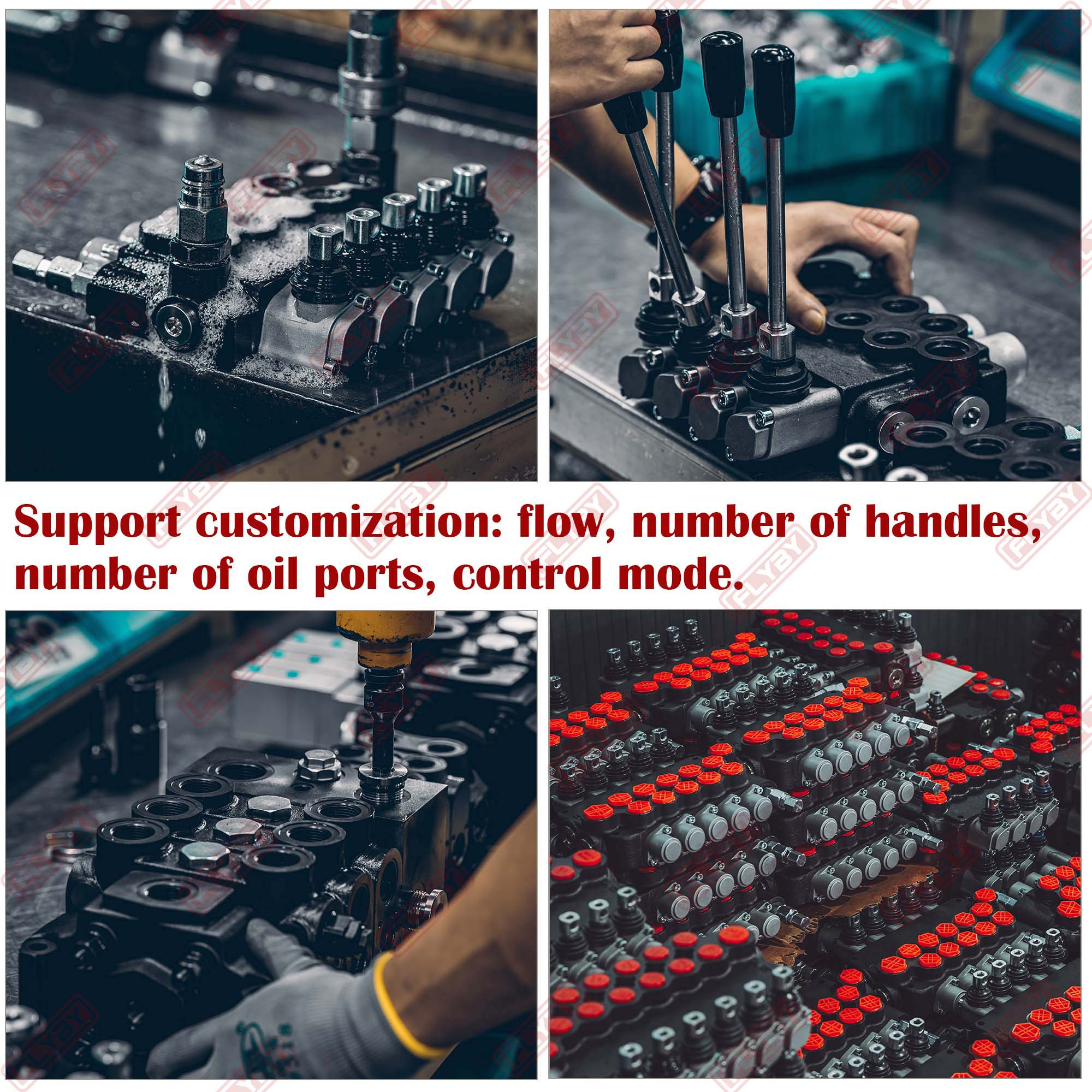 Manual Hydraulic Directional Valve For Excavators And Cranes, High ...