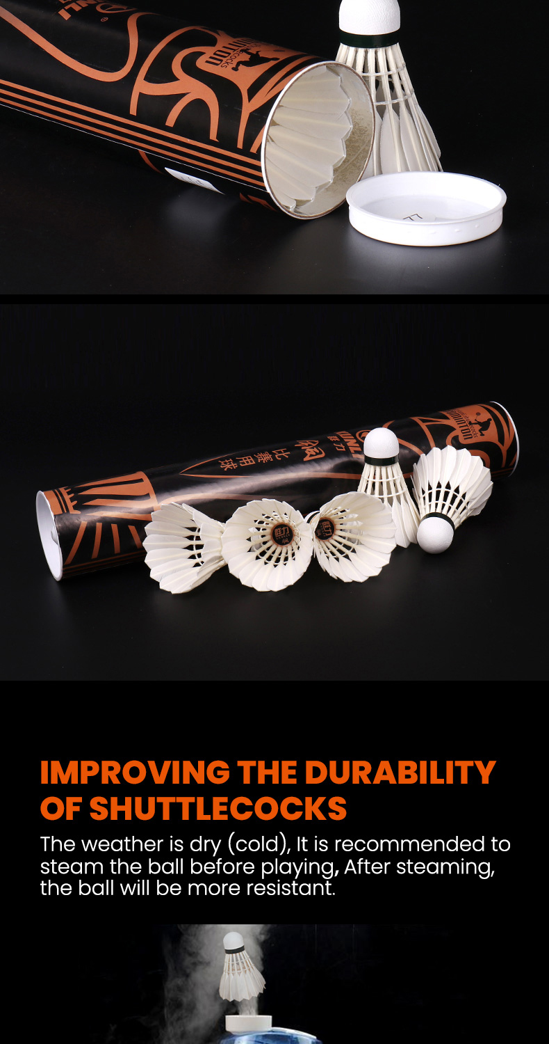 Wholesale Kunli Bronze Shuttle Cock Goose Feather Badminton Shuttlecock ...