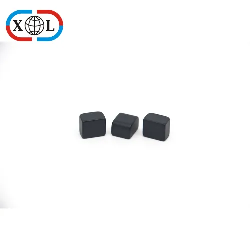 Black Epoxy Coating Rectangle Permanent Magnet With Chamfer, High ...
