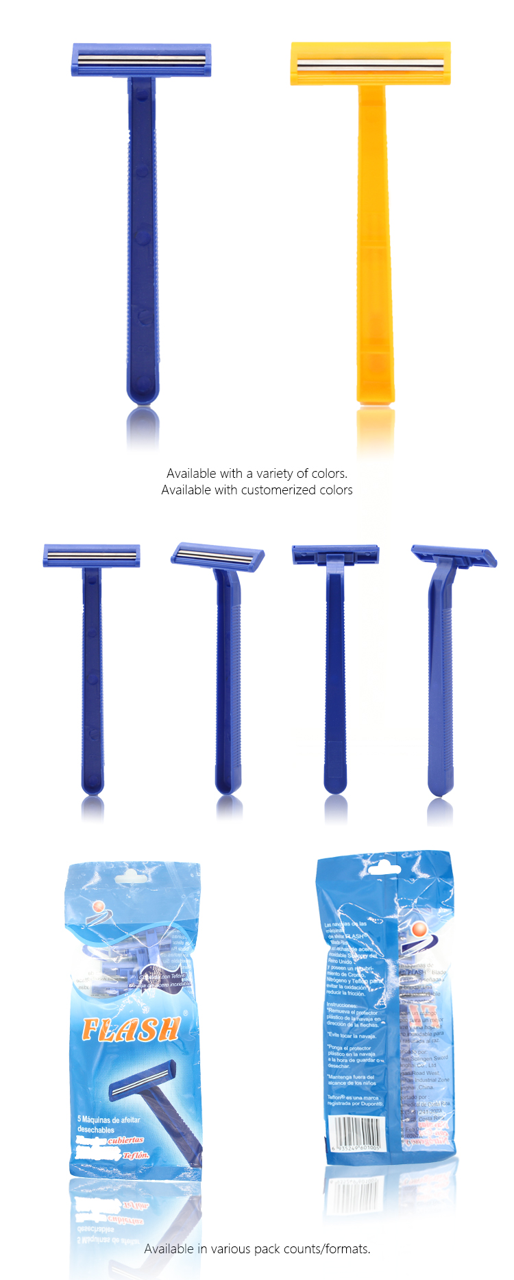 Triple Blade Disposable Shaving Razors For Men, High Quality Triple ...