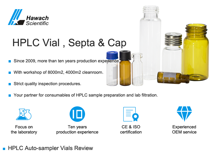 Crimp Top Aluminium Septum Caps Hplc Auto Sampler Vials, High Quality ...