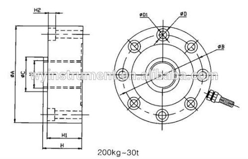 Stainless Steel Compression Load Cell, High Quality Stainless Steel ...