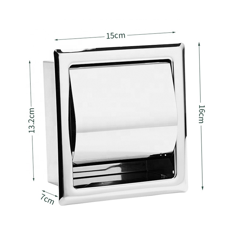 Stainless Steel Wall Mount Concealed Installation Hand Roll Tissue ...