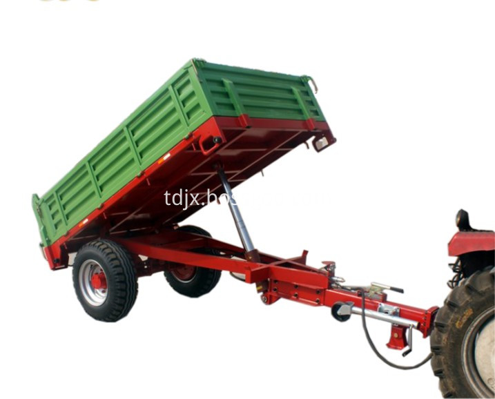 Agriculture Two Wheel Compact Tractor Tipper Trailer, High Quality ...