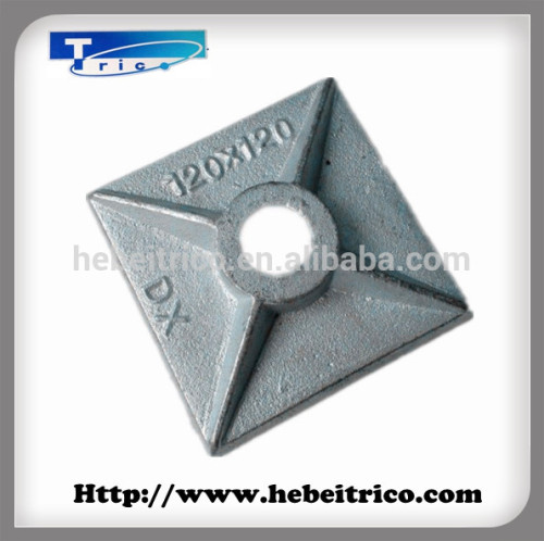 Formwork Tie Bar Heavy Duty Pressed Square Flange Plate, High Quality ...