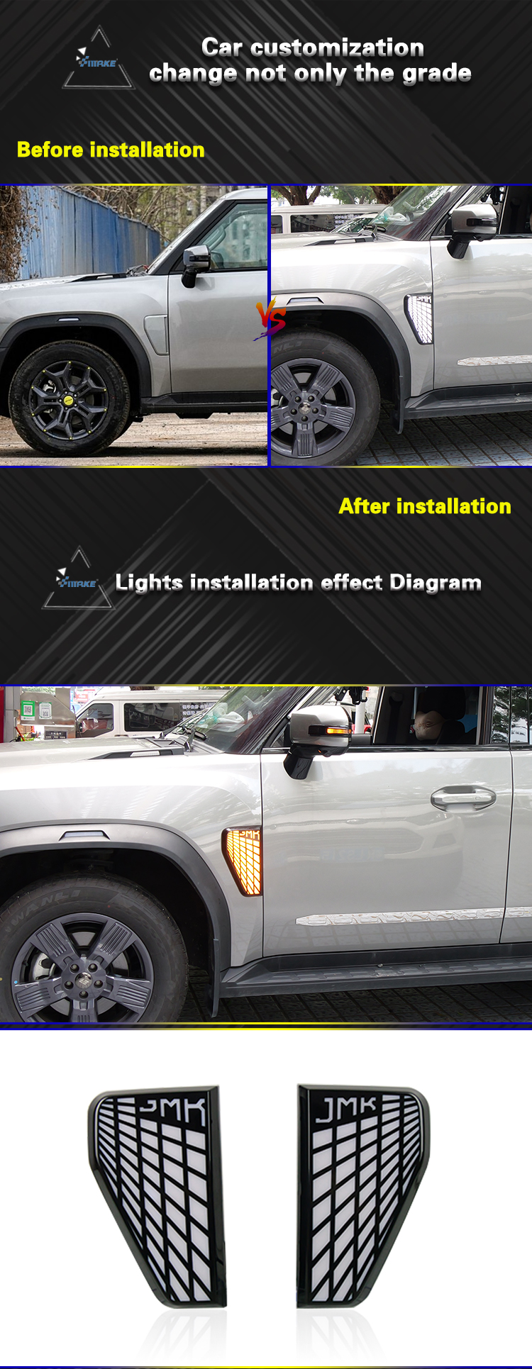 Jetour T2 2023-2024 Fender Headlight Drl의 Smrke Led 전면 마커, Bossgoo.com의 ...