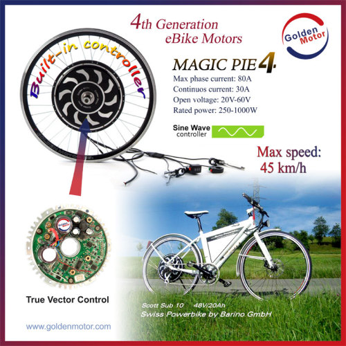 Magic Pie 4 Programmable Sine Wave Controller Electric Bike Hub Motor Conversion Kit With Ce ...