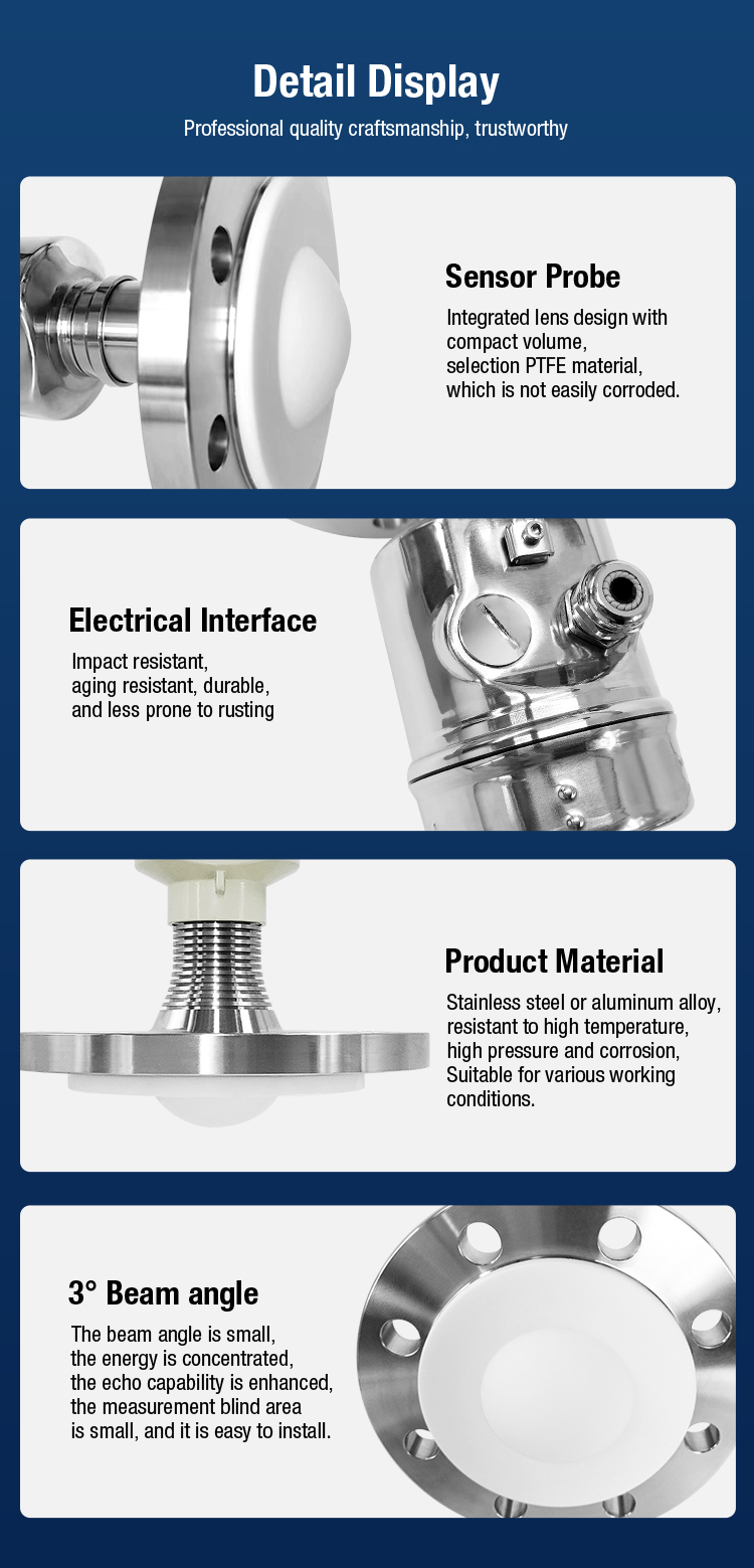 Compact 80ghz Radar Level Transmitter - Non-radar Level Meter ...