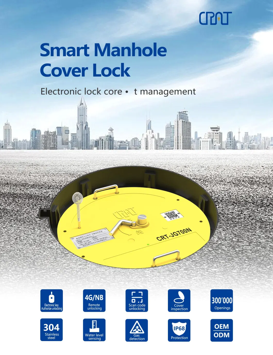 Smart Manhole Cover Power Nb Manhole Cover Lot, High Quality Smart ...