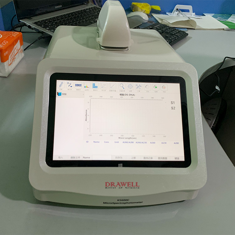 Dw-k5500plus Nano Dna Rna Spectrometer - Uv Vis 190~850nm Nano Micro ...
