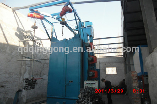 Dustless Double Hook Auto Rotating Shot Blasting Machine, High Quality ...