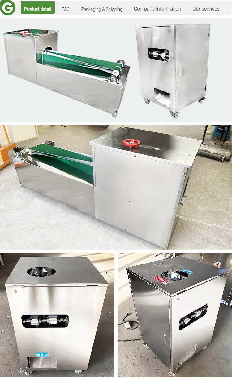 Automatic Fish Processing Machine: Evisceration, Scaling, And Cutting ...