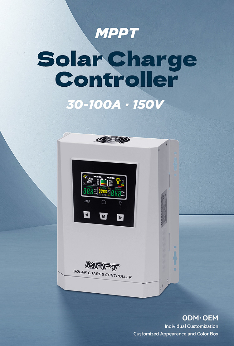 Mppt 12v/24v/48v 40a-100a Solar Charge Controller With Auto Cooling ...