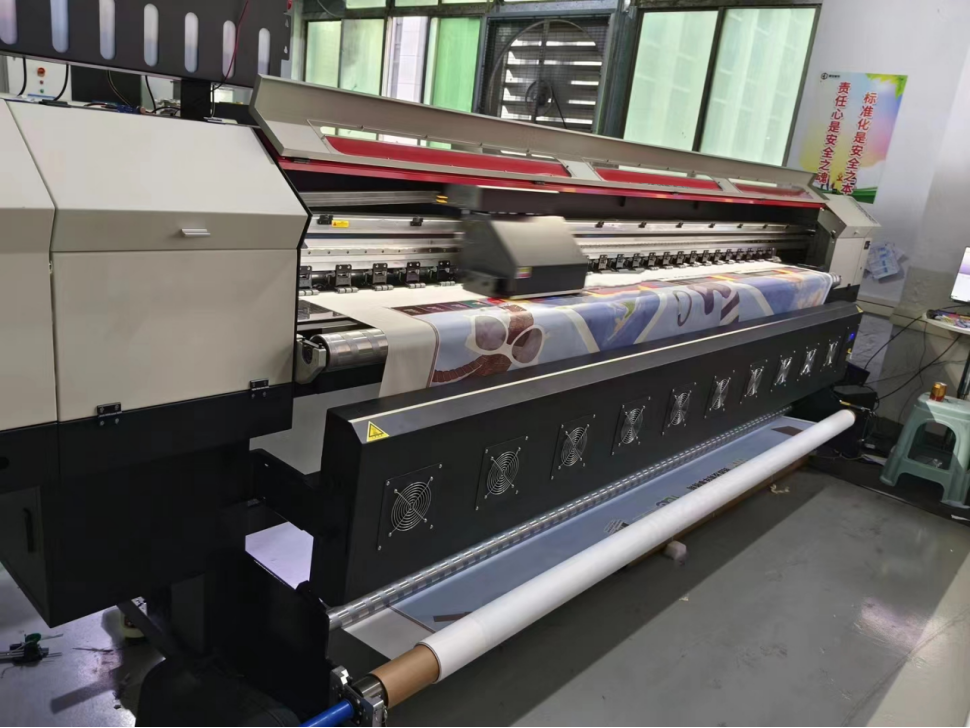 1.8m Four Color Solvent Printer For Direct To Polyester Fabric Inkjet ...