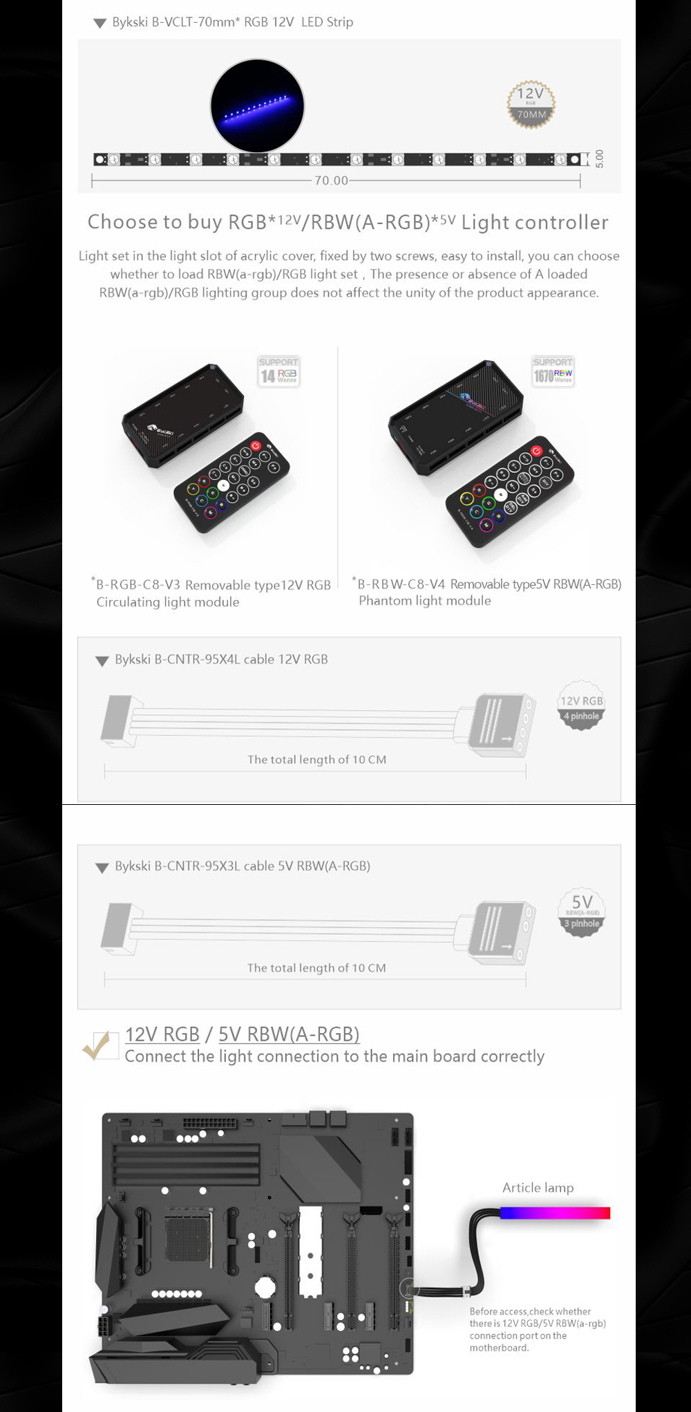 Bykski Gpu Water Block For Rtx 3060 Ti - Rgb 12v/5v Cooler, High ...