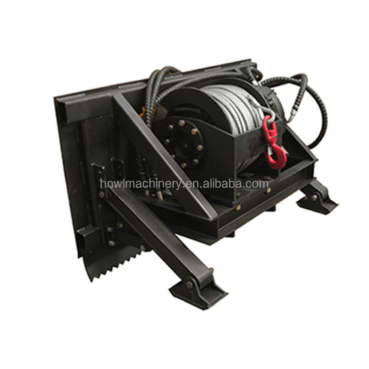 Hydraulic Winch Options For Skid Steer Loader Equipment, High Quality ...