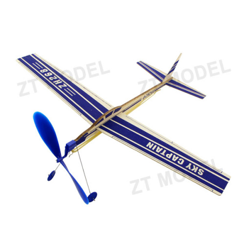 Sky Boy-sky Captain 16"balsa Rubber Band Powered Glider Balsa Plane ...