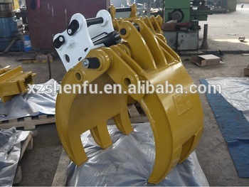 Excavator Hydraulic Grapple Wood Grab Stone Grab, High Quality ...