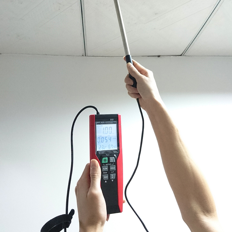 Center-332 Hot Wire Anemometer Wind Speed Temperature Tester, High ...