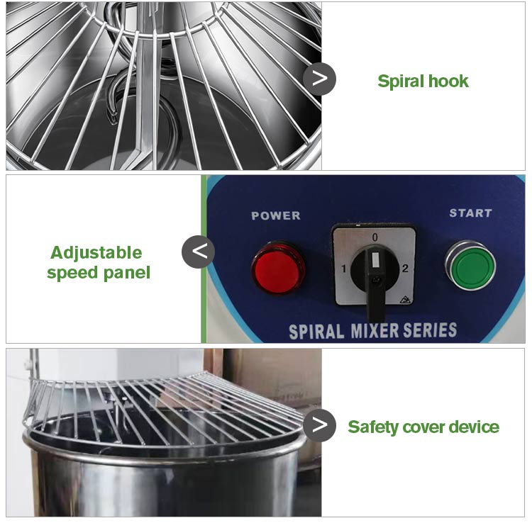 German Heavy Duty 10l 5kg Spiral Mixer For Bakery, High Quality German ...
