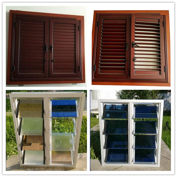 Louvered Glass Double Glazed Doors And Windows With Built-in Venetian ...