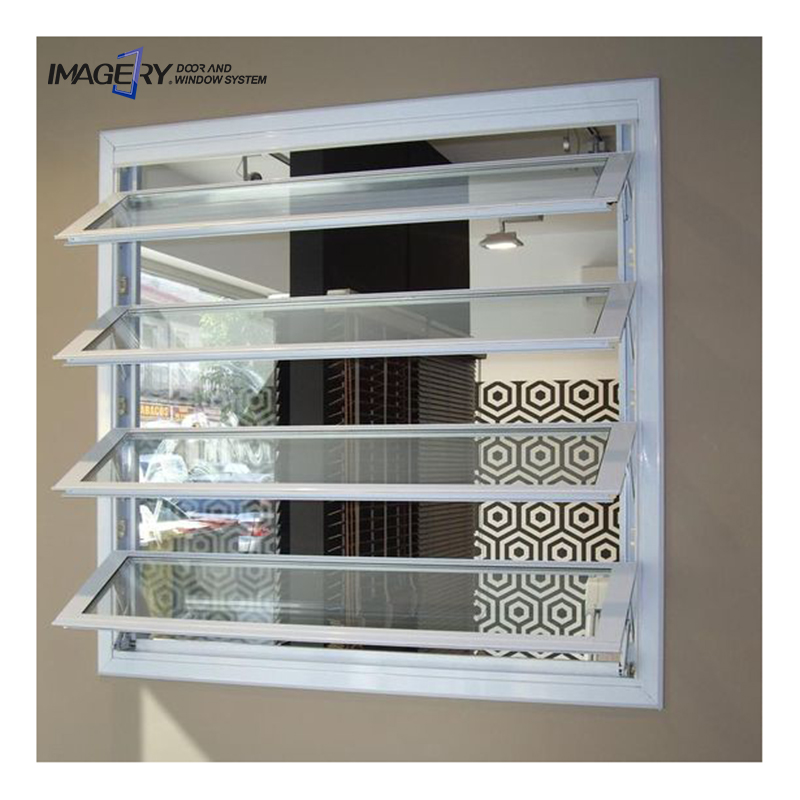 Modern Villa Aluminium Shutter Louver Windows With Sliding And Folding ...
