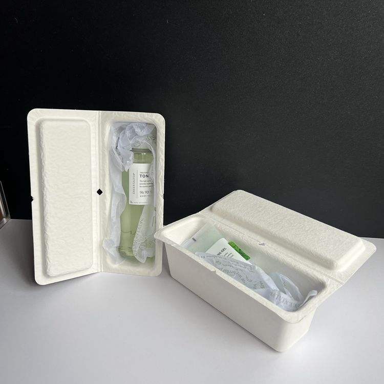 Pulp Molded Custom Sugarcane Bagasse Paper Packaging Box, High Quality ...