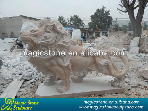 Decorative Stone Sculptures Lion Garden Statues, High Quality ...