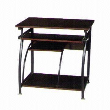 Computer Table, Made Of Melamine Mdf And Coating Steel Frame, Measures ...