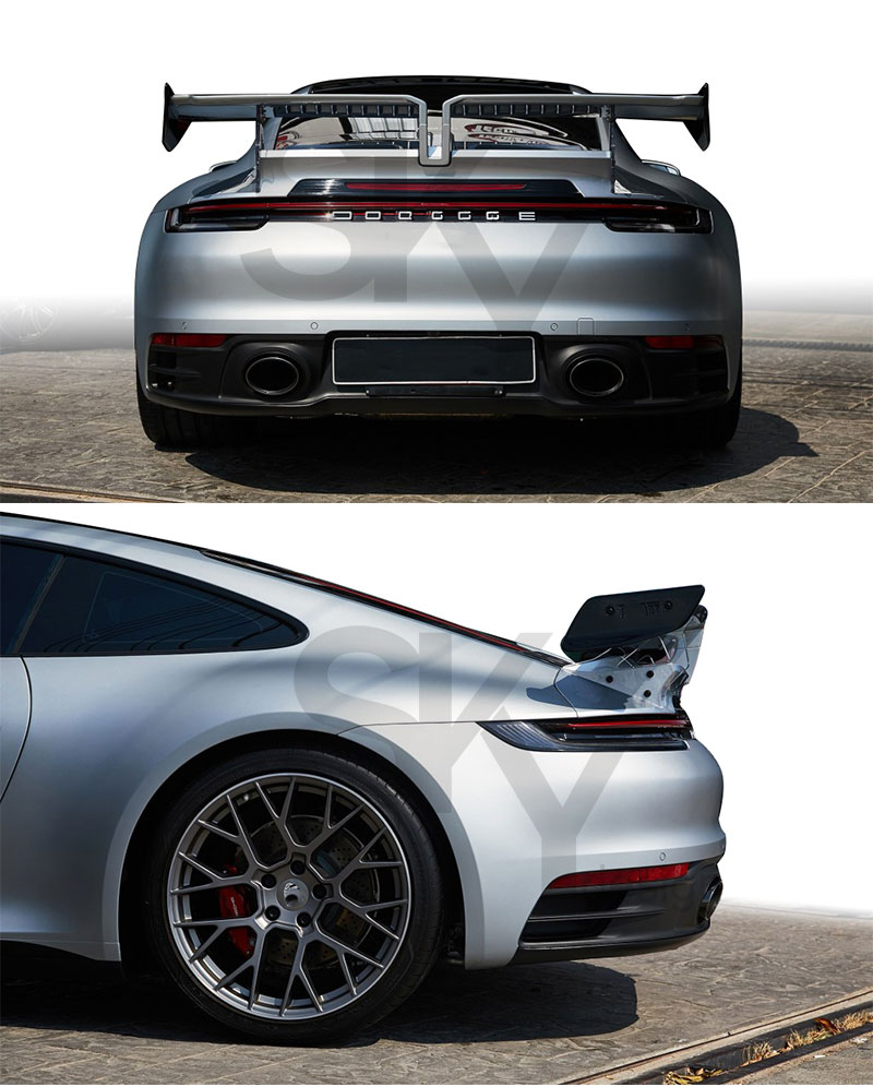 Techart Style Carbon Fiber Rear Spoiler For Porsche 911 992, High ...