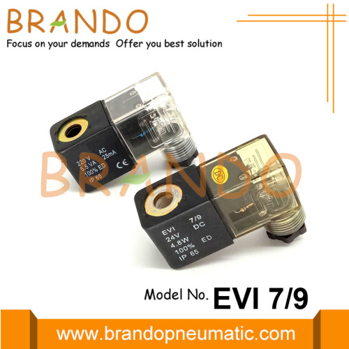 Solenoid Coil EVI 7/9 24VDC 4.8W 220VAC 5.5VA China Manufacturer