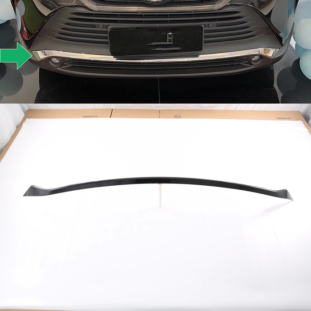 Auto Gloss Black Front Bumper Cover Lip Protector For Toyota Harrier ...