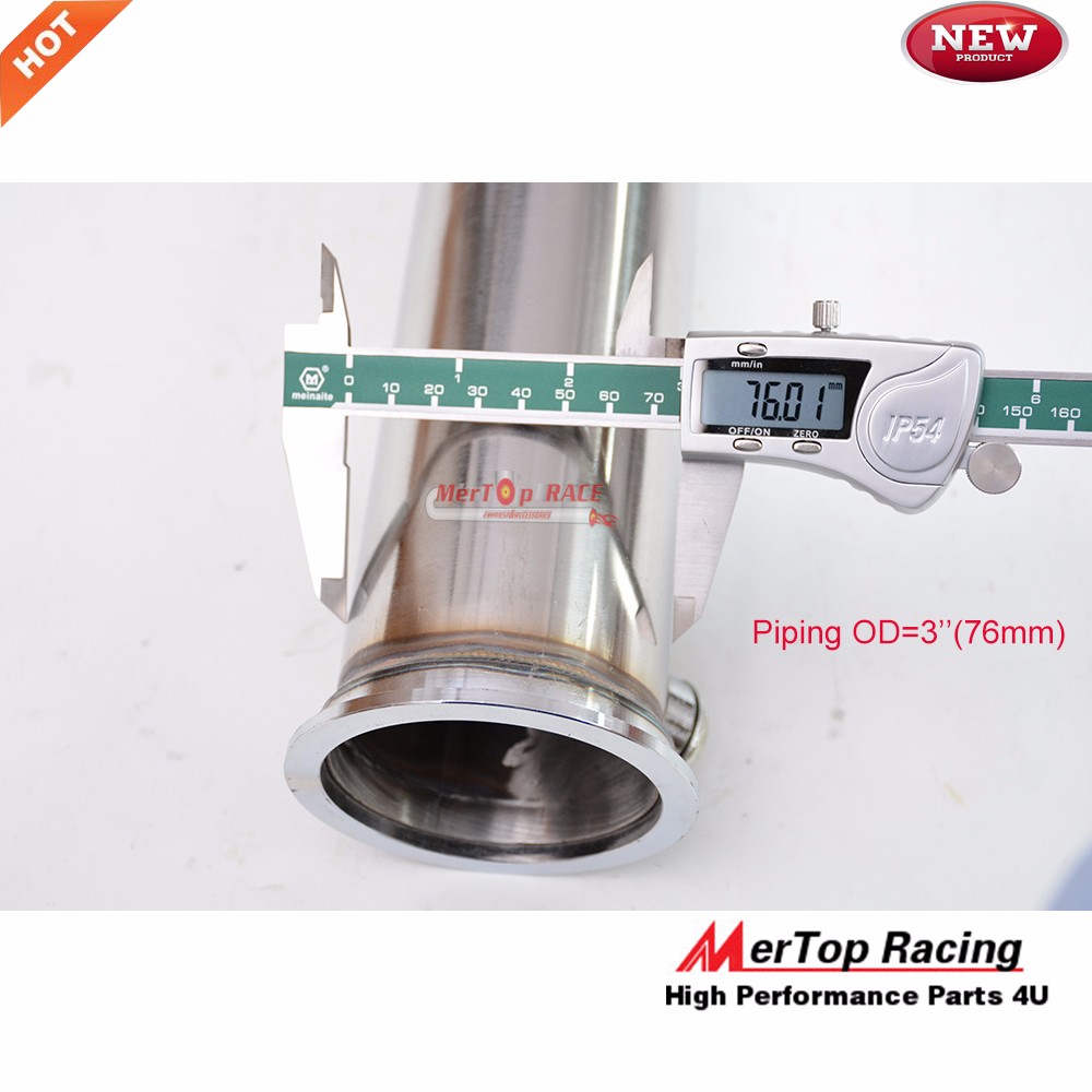 Mertop 3'' Vw Golf Gti Jetta Audi A3 Turbo Catless Downpipe Exhaust 2 ...