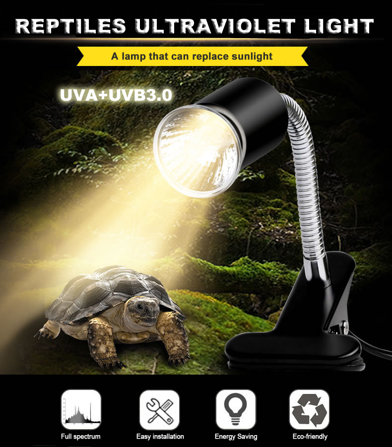 Uva Uvb Reptile Heat Bulb - Par20 Halogen Lamp For Turtles, Snakes, And ...