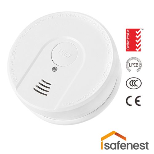 smoke detector camera red light