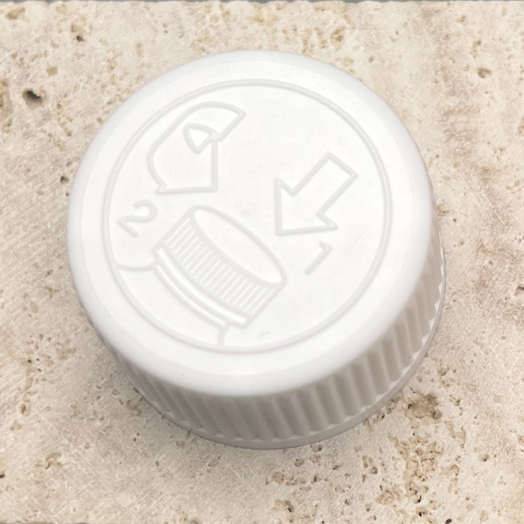 Child Resistant Double Wall Ribbed Pressure Screw Cap For Minoxidil 5% ...