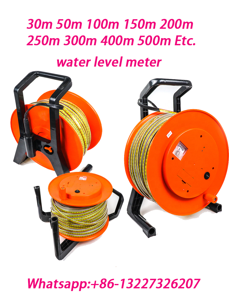 Weqi 150m Steel Rule Portable Water Level Depth Indicator Meter Tape ...