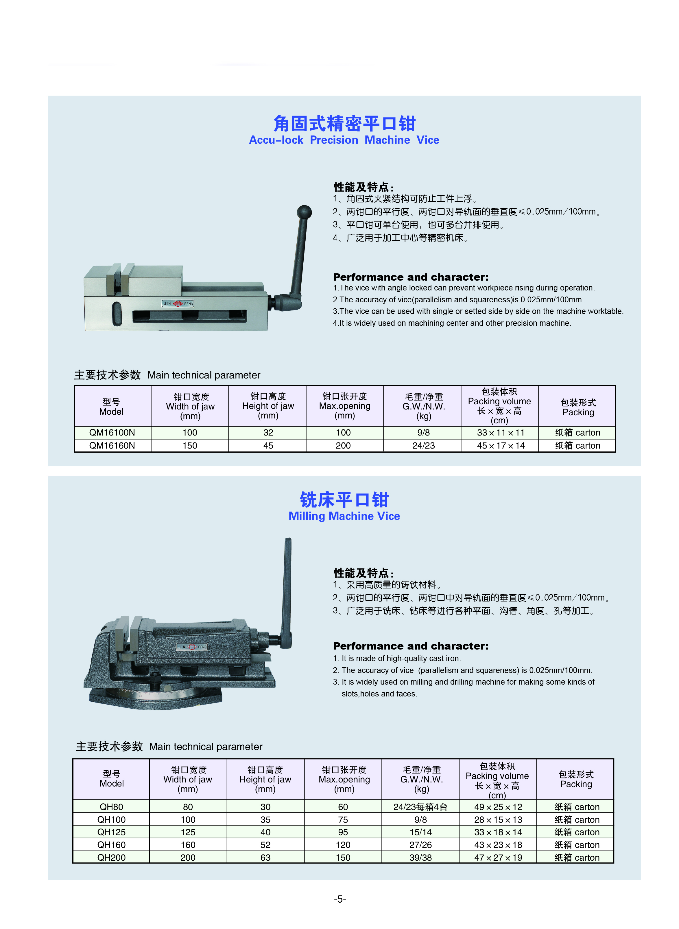 Qh80 Precision Milling Machine Vise 80mm With Swivel Base, High Quality ...