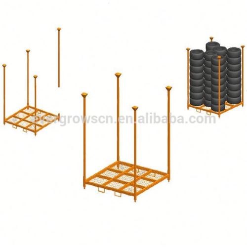 Stacking Warehouse Truck Tyre Storage Rack, High Quality Stacking ...