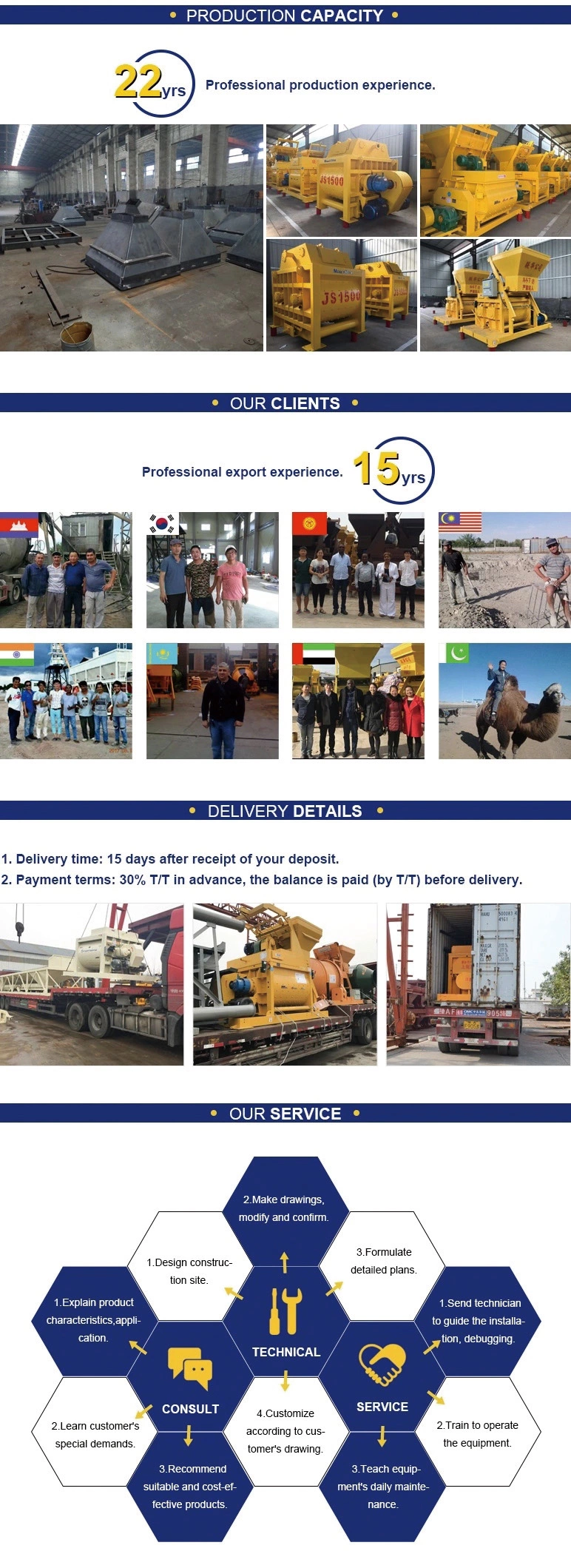 Pneumatic Discharge Grout Mixing Machine Js750 Concrete Mixer, Mobile ...