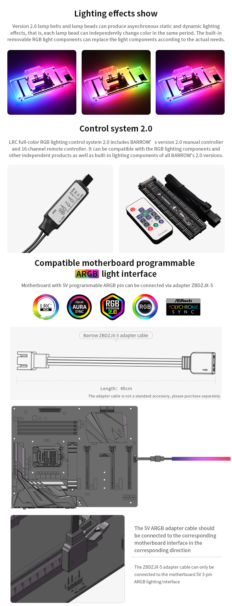 Barrow Gpu Backplate Water Block For Asus Tuf Rtx 3090ti/rog Strix Rtx ...
