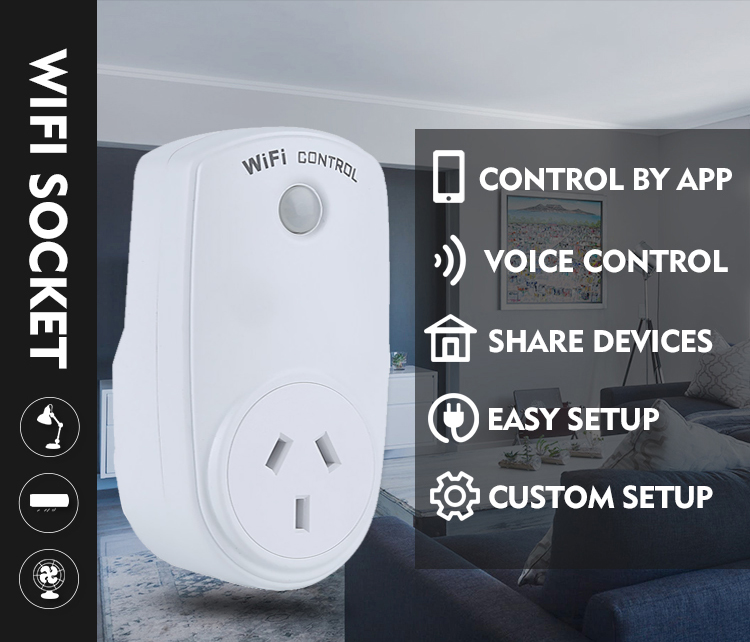Wi-fi Plug Au Smart Outlet: App-controlled Power Socket For Smart Homes ...