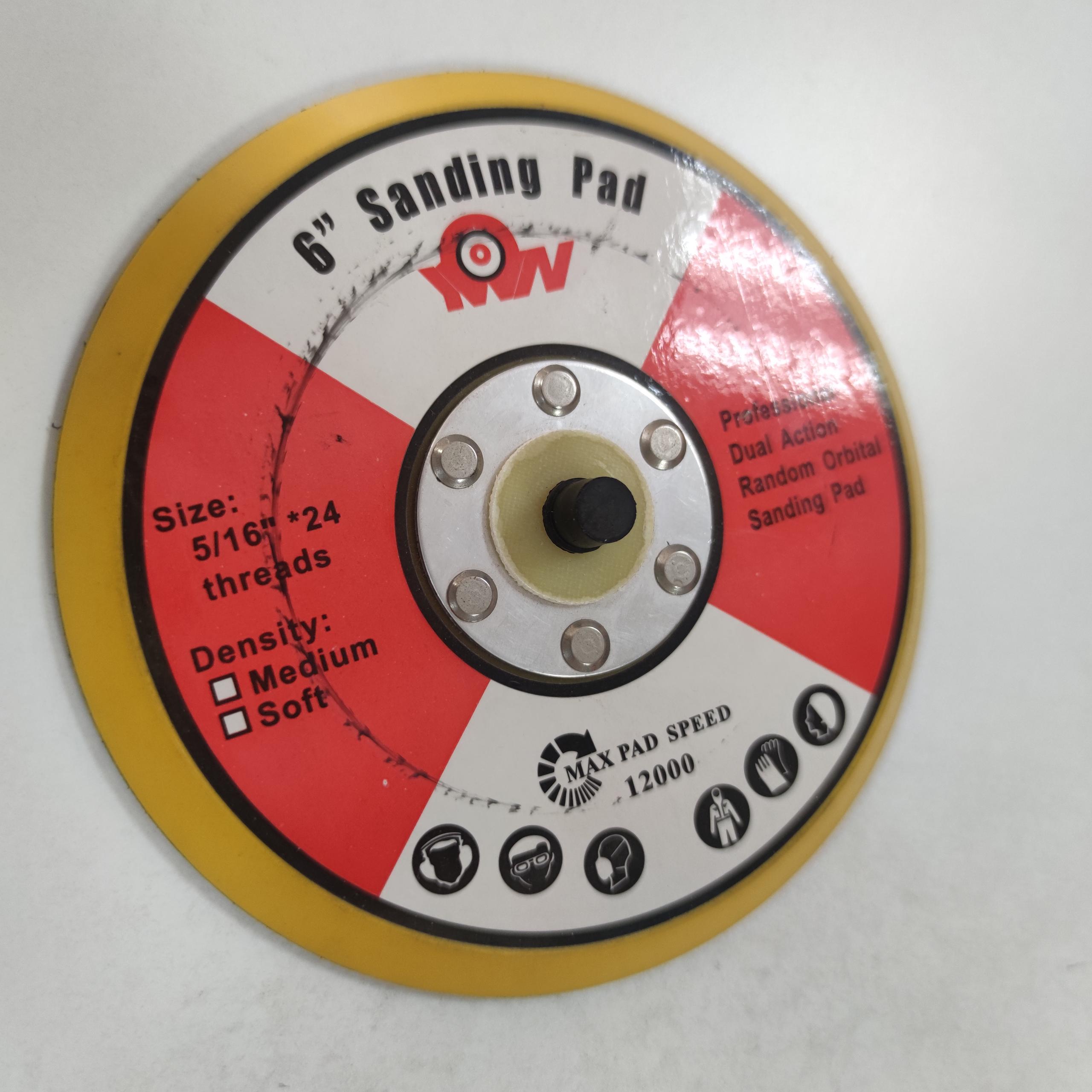 6 Inch Pneumatic Disc Backing Pads For Pneumatic Grinding Machine ...