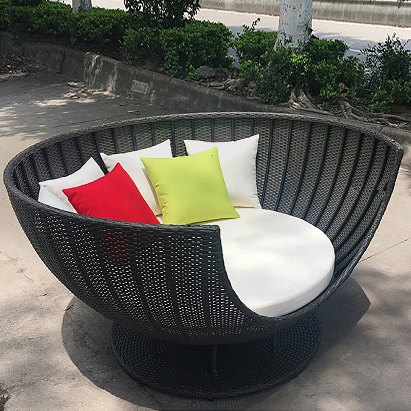 Outdoor Daybed Dubai Apple Shape Wicker Daybed, High Quality Outdoor ...
