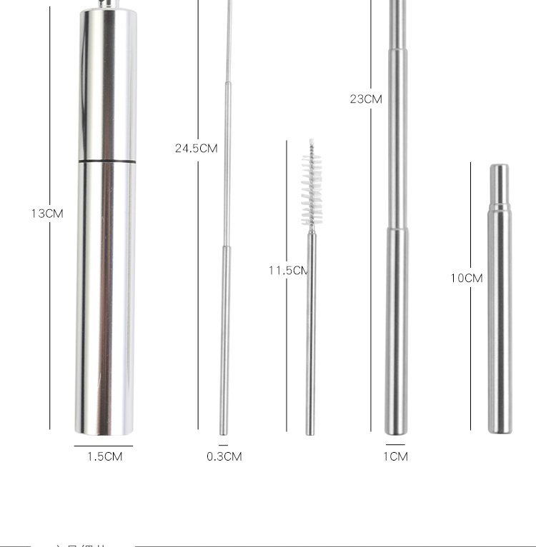 Fda Approved Collapsible Bubble Tea Metal Straw, High Quality Fda ...