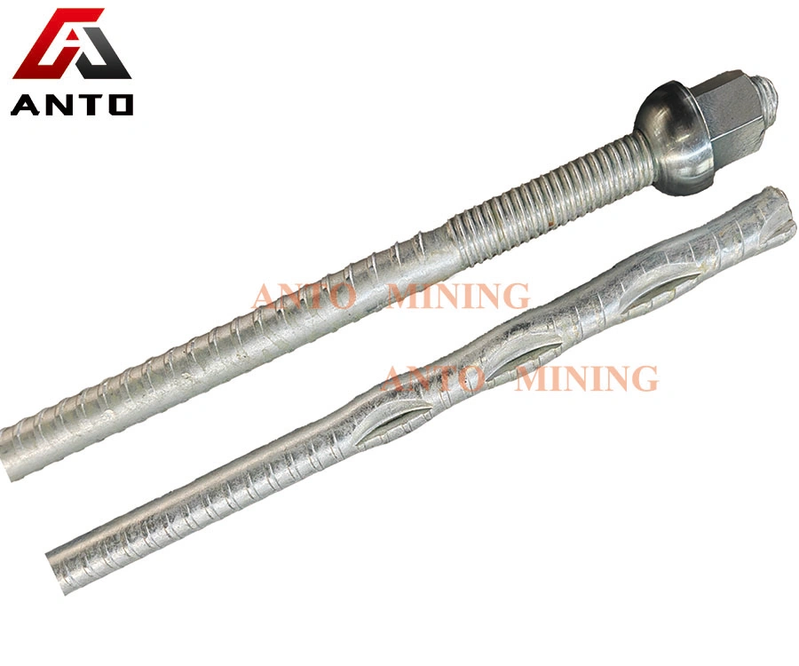 M25 Underground Paddle Bolt Mining Rock Bolt With Shear Pin Nut and ...