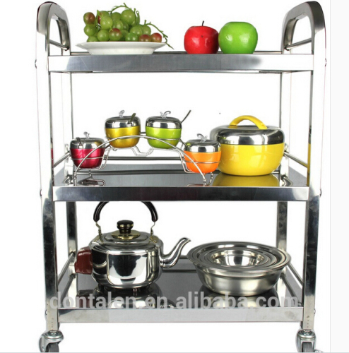 Stainless Steel Mobile Catering Rack Trolley Pan Wheel Barrow Cart ...