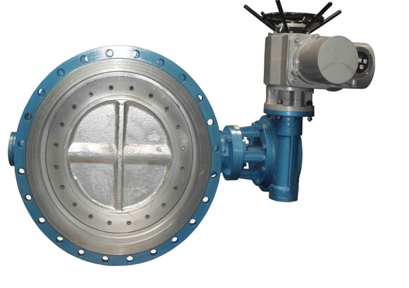 Dn750 Double Flange Cast Iron Motorized Butterfly Valve, High Quality ...