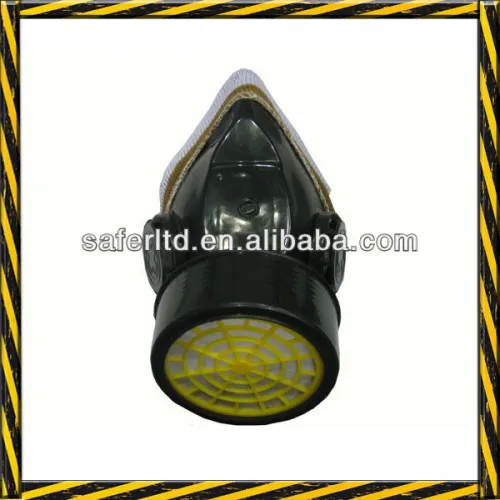 Half Face Safety Gas Mask, Single Cartridge Chemical Respirator, High ...